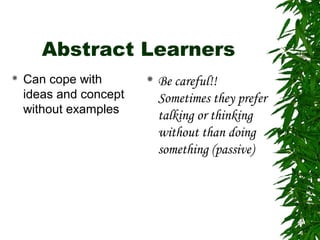 Psychological learning style | PPT | Educational Assessment | Education