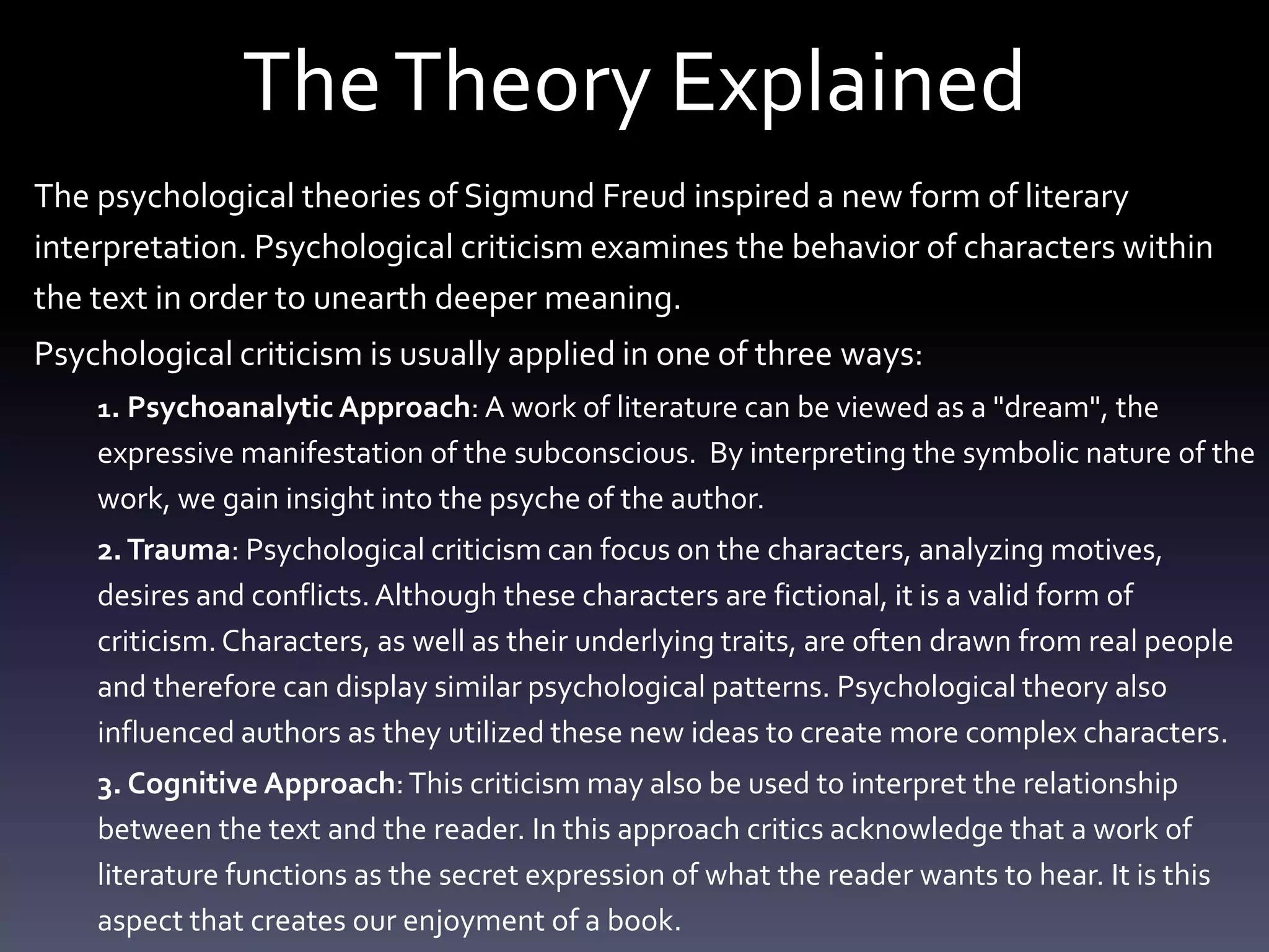 Psychological lense ppt | PPTX