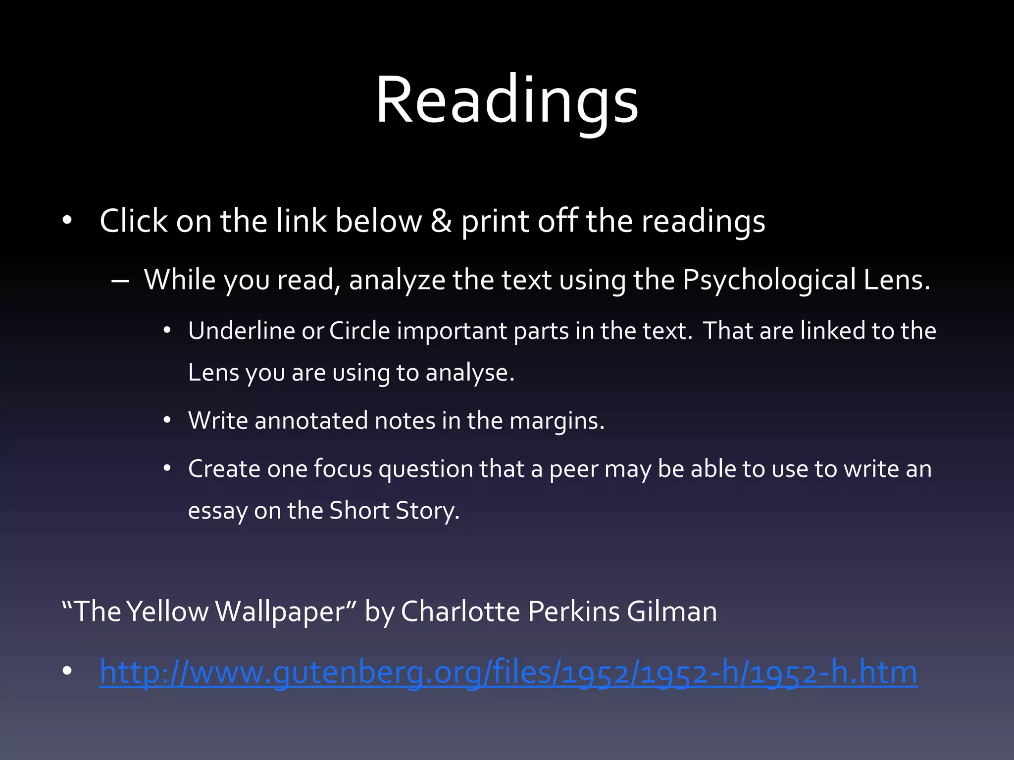 Psychological lense ppt | PPTX