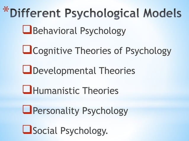 Psychological models | PPTX