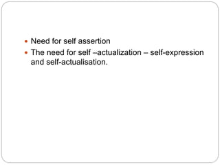 Psychological needs and behavioral problem of children | PPTX