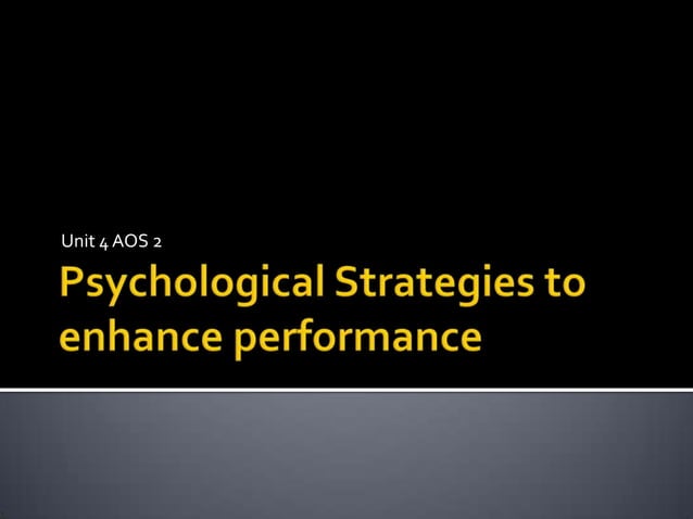 Psychological performance enhancement (1) | PPTX