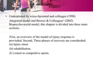 Psychological perspective of injured athletes | PPT