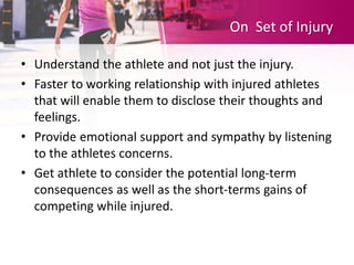 Psychological perspective of injured athletes | PPT