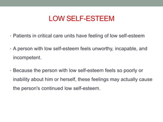 Psychological problems patients in critical care unit | PPTX | Mental ...