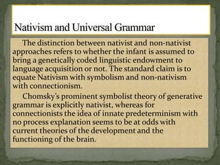 Psychological processes in language acquisition | PPTX