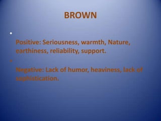 Psychological Properties of Colours | PPTX