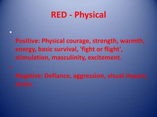 Psychological Properties of Colours | PPTX | Mental Health | Diseases ...