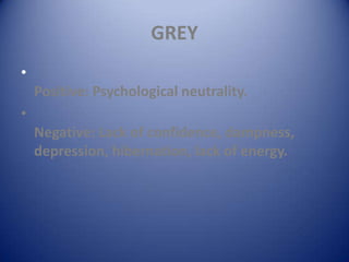 Psychological Properties of Colours | PPTX