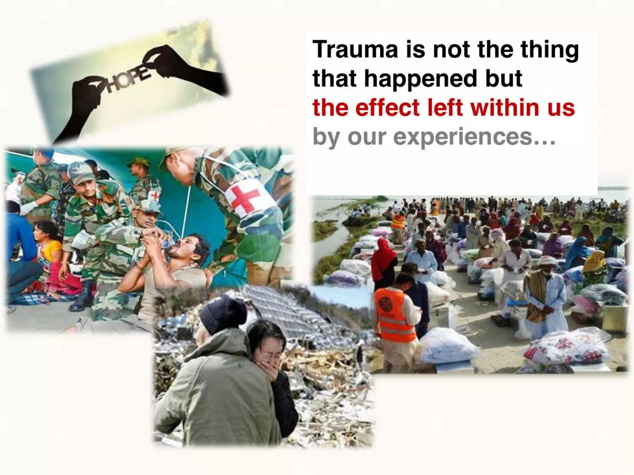 Psychological rehabilitation after disaster | PPTX