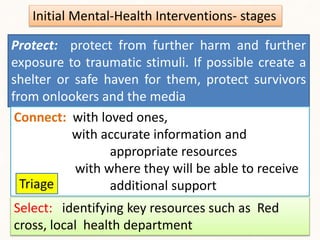Psychological rehabilitation after disaster | PPTX