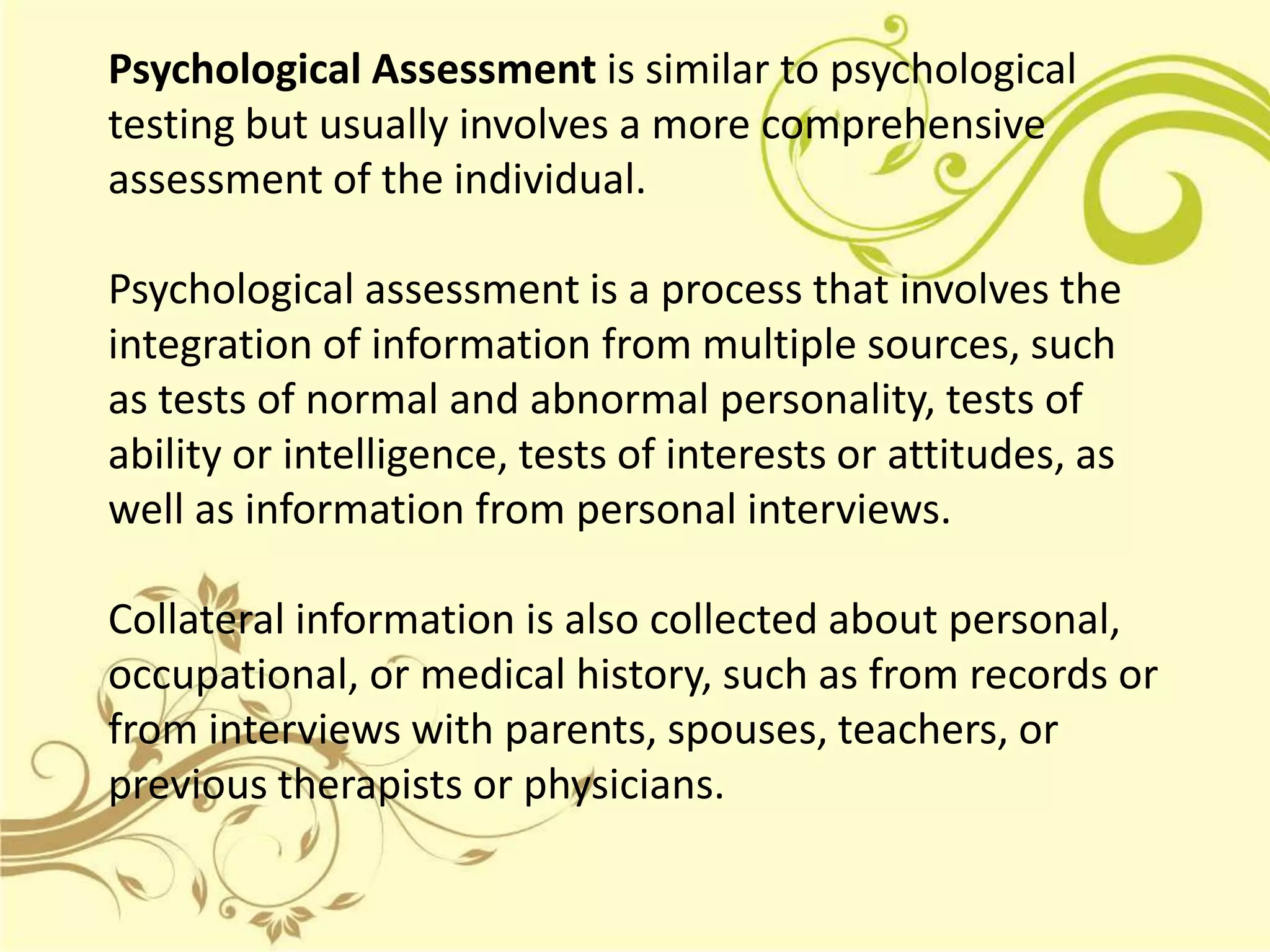 Psychological report writing | PPTX