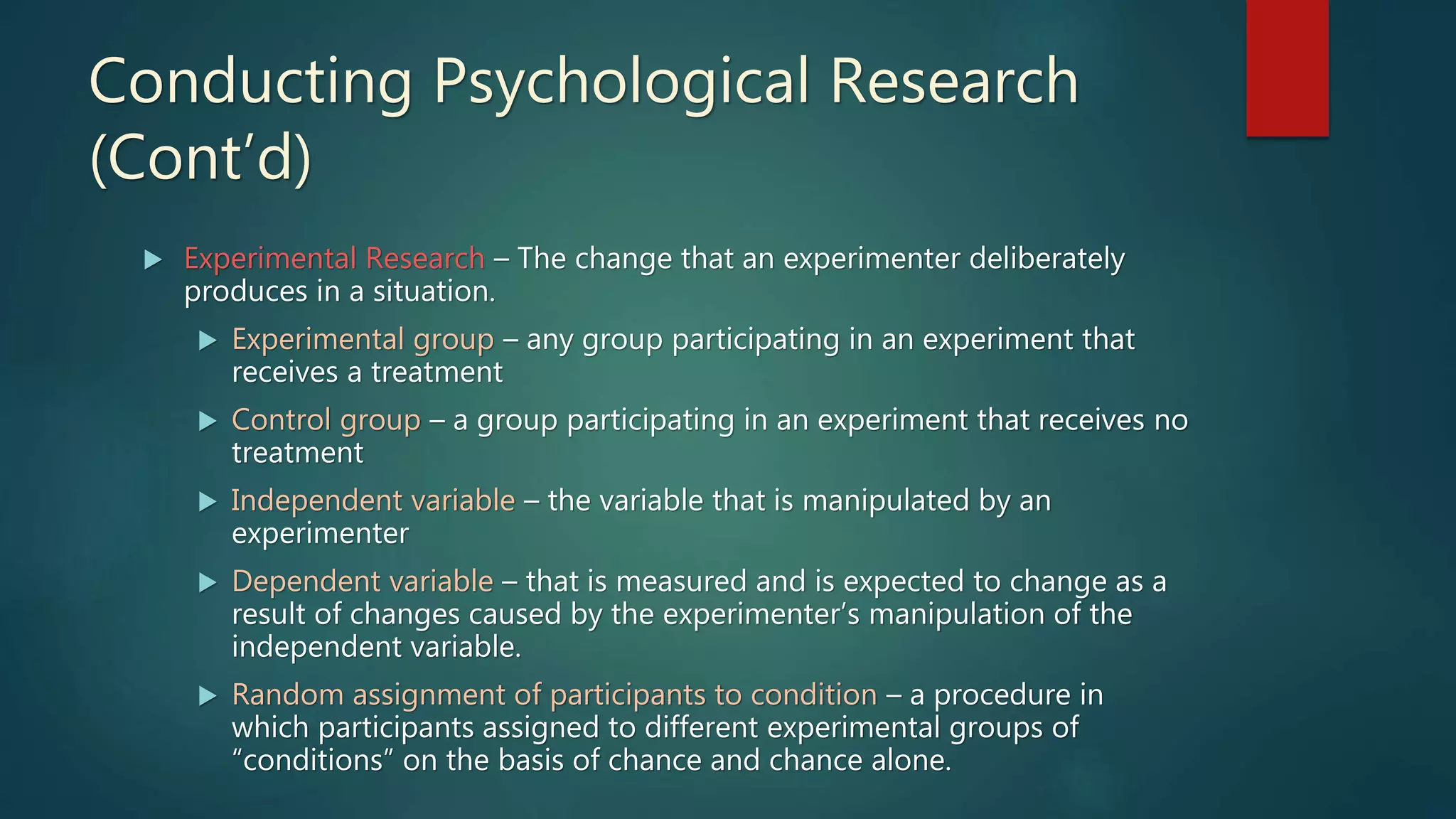 Psychological Research | PPTX