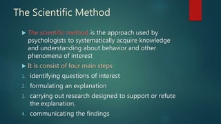 Psychological Research | PPTX