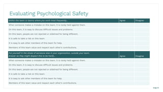 A Beginner’s Guide to Psychological Safety | PDF