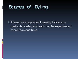 Psychological Stages Of Dying | PPT