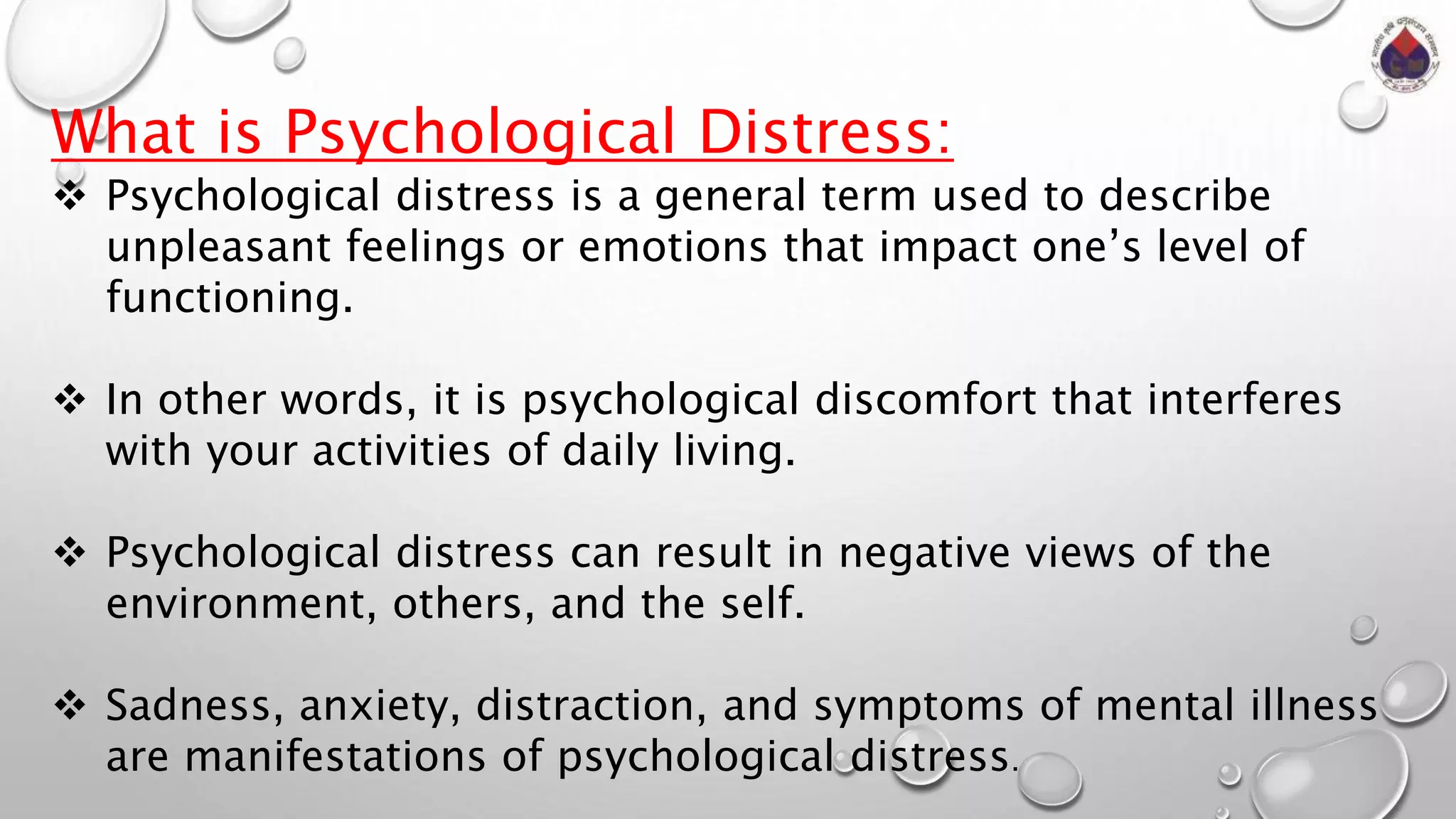 Psychological stress and coping mechanism | PPTX