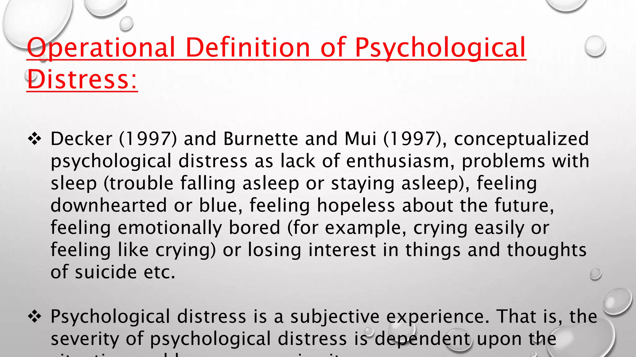 Psychological stress and coping mechanism | PPTX