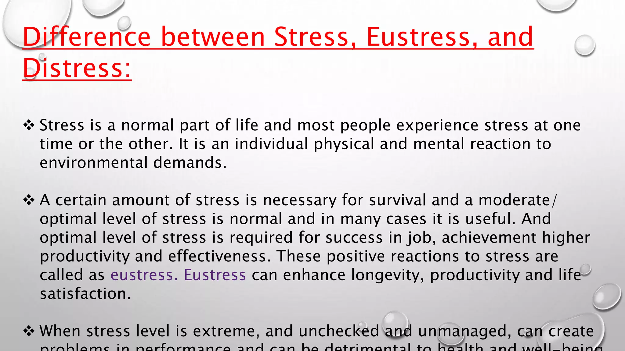 Psychological stress and coping mechanism | PPTX