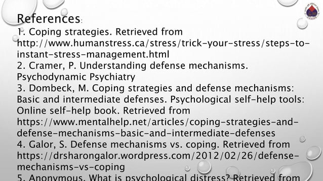 Psychological stress and coping mechanism | PPTX