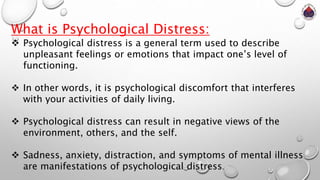 Psychological stress and coping mechanism | PPTX