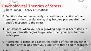 Psychological stress and coping mechanism | PPTX