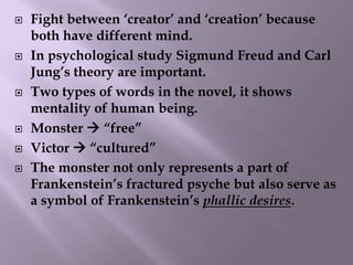 Psychological study of frankenstein | PPTX