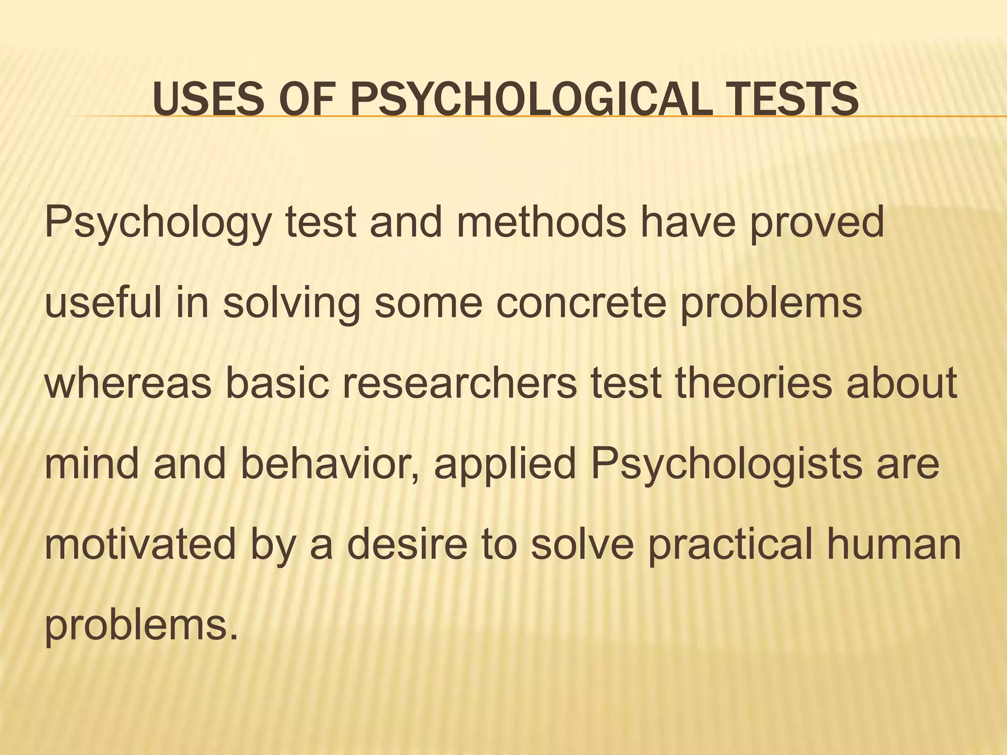 psychological test | PPTX