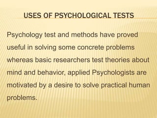 psychological test | PPTX