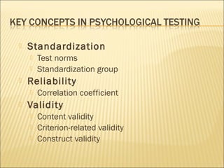 Psychological test meaning, concept, need & importance | PPT