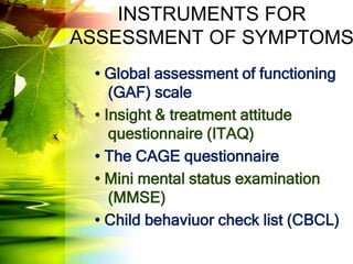 Psychological test and role of nurse | PPT