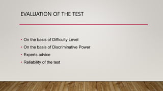 Psychological Test Construction and its steps | PPTX