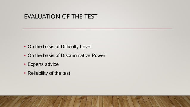 Psychological Test Construction and its steps | PPTX