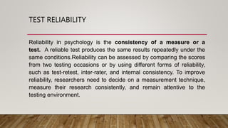 Psychological Test Construction and its steps | PPTX