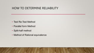 Psychological Test Construction and its steps | PPTX