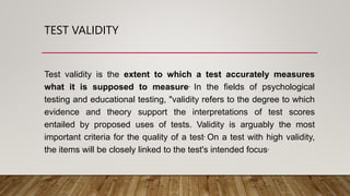 Psychological Test Construction and its steps | PPTX