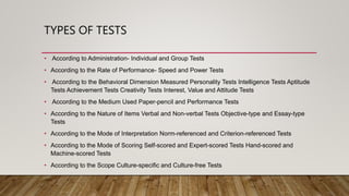 Psychological Test Construction and its steps | PPTX