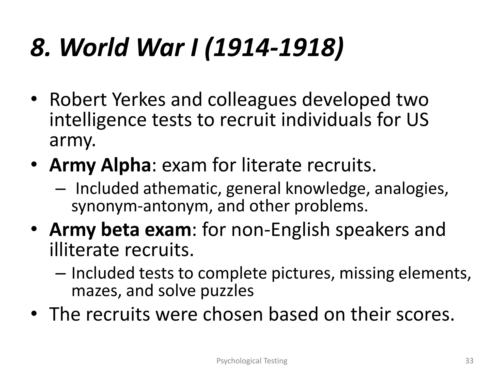 Psychological testing | PPTX
