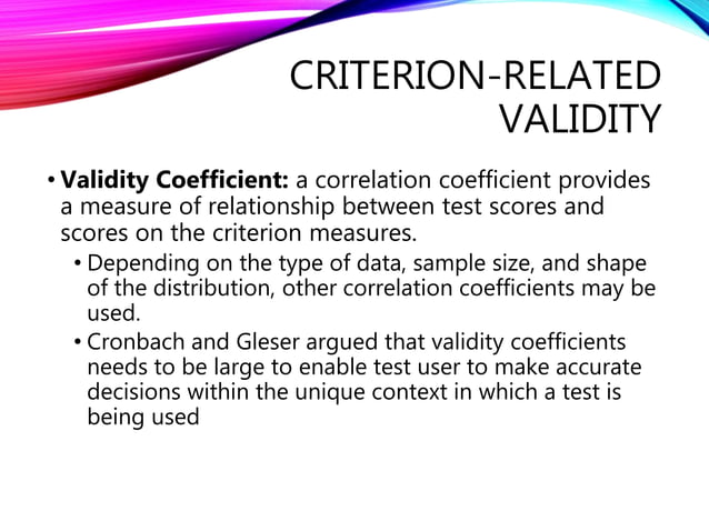 Validity | PPTX | Standardized Testing | Educational Assessment