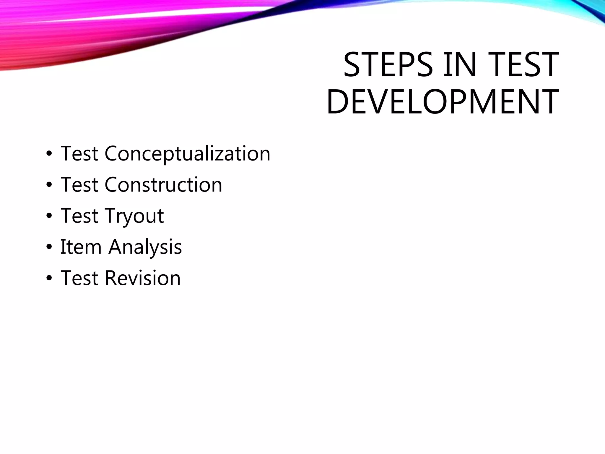 Test Construction | PPTX
