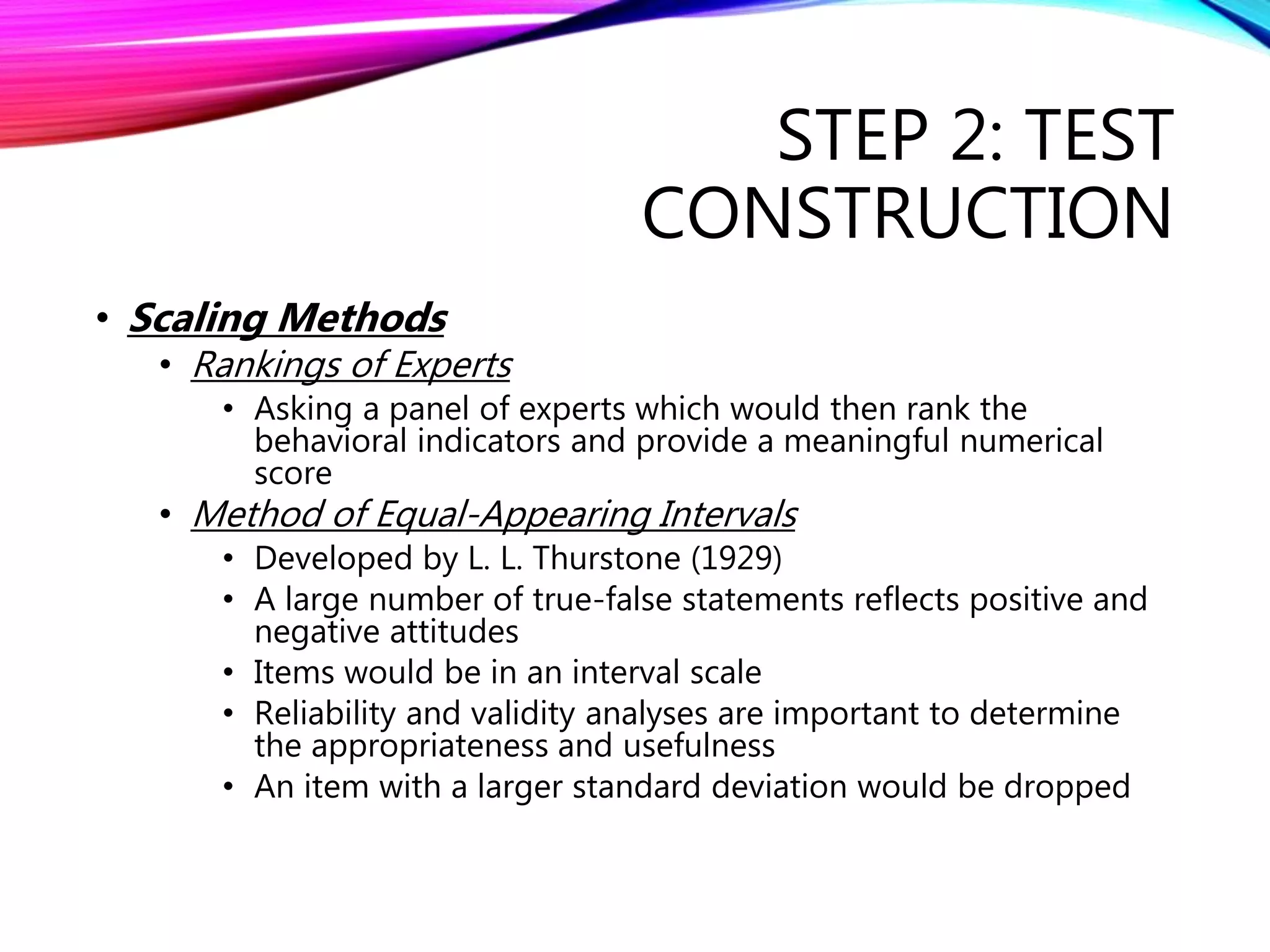 Test Construction | PPTX