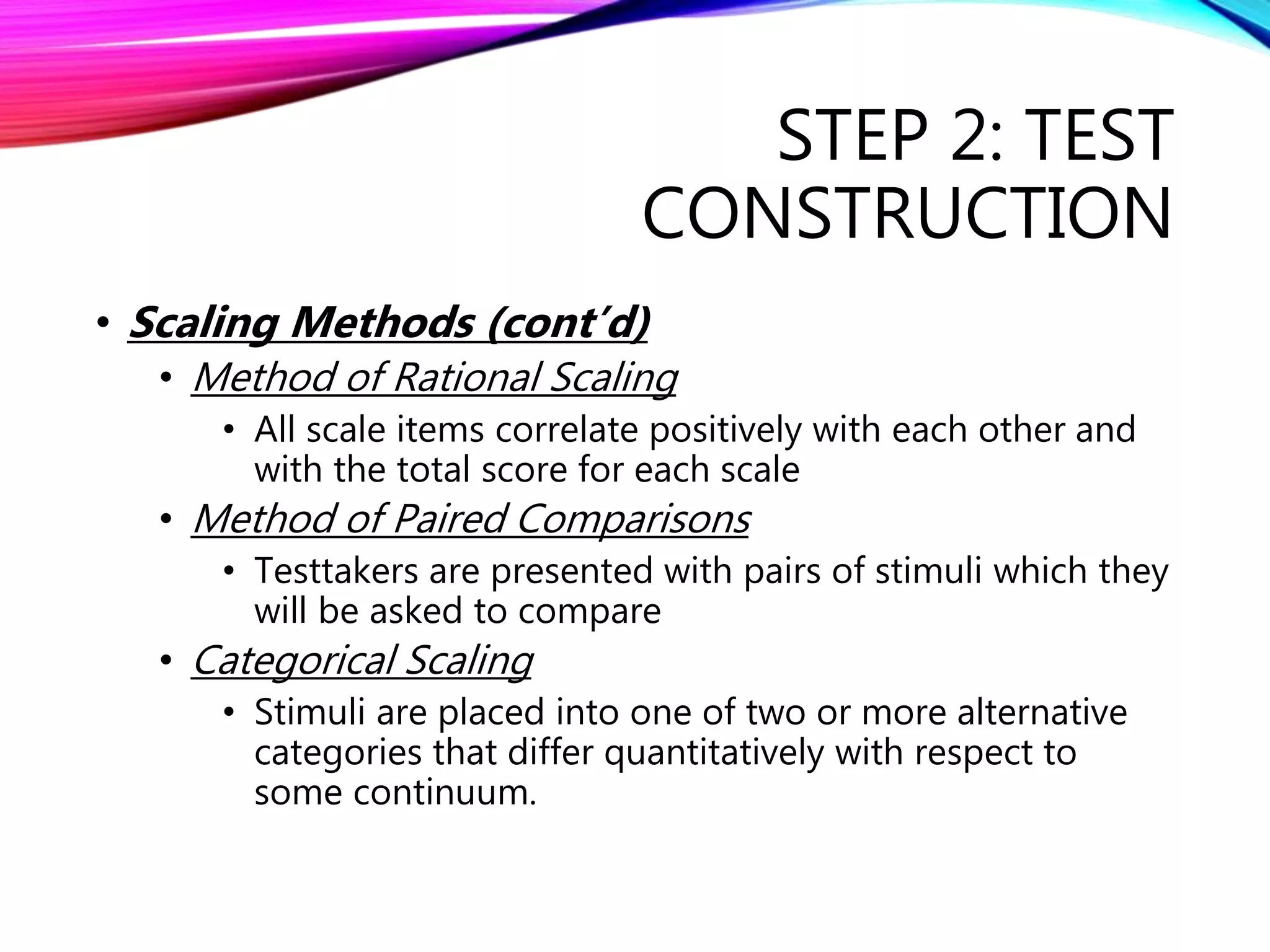 Test Construction | PPTX
