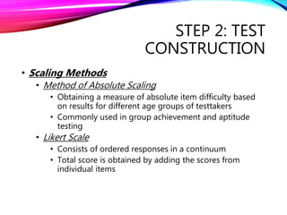 Test Construction | PPTX