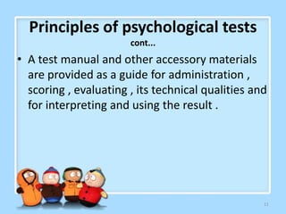 Psychological tests | PPTX
