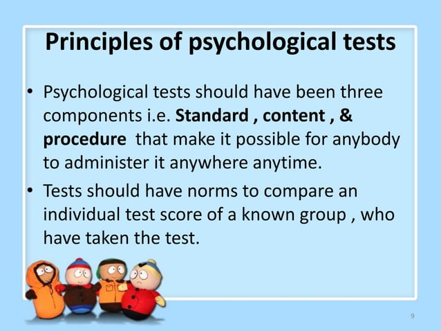 Psychological tests | PPTX | Standardized Testing | Educational Assessment