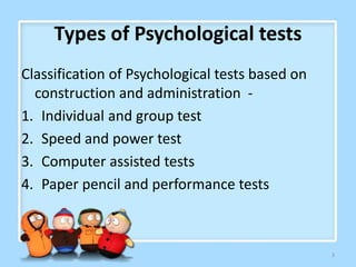 Psychological Evaluation Test