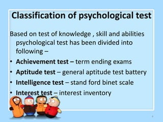 Psychological tests | PPT