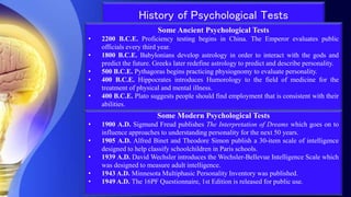 Psychological tests; Introduction and Classifications | PPTX