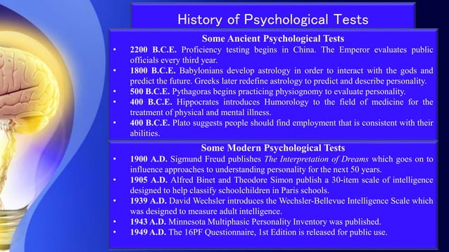 Psychological tests; Introduction and Classifications | PPTX ...