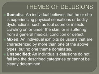 Psychological theories of delusional disorder | PPTX